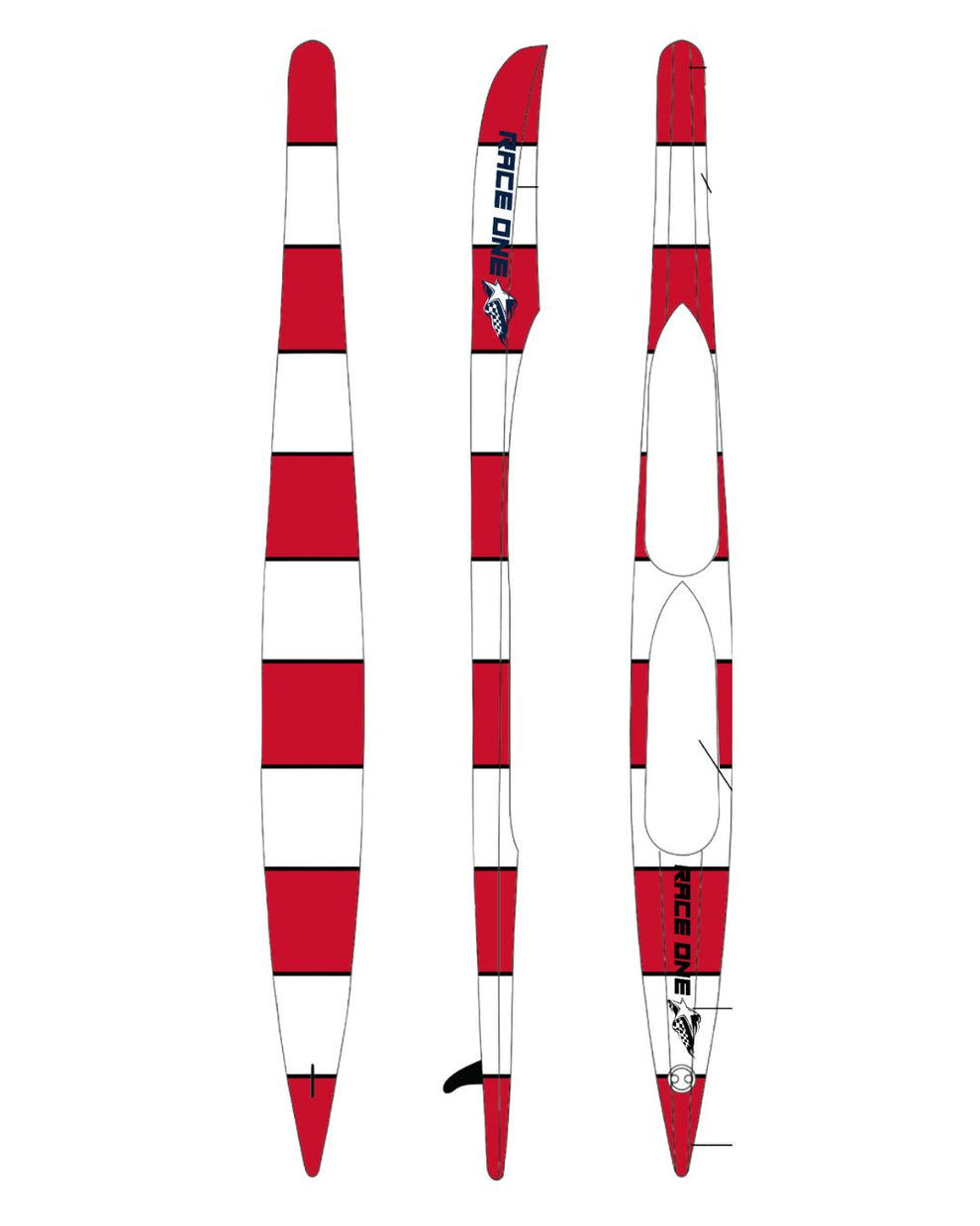 RACE ONE DOUBLE SKI – Race One Surf Craft